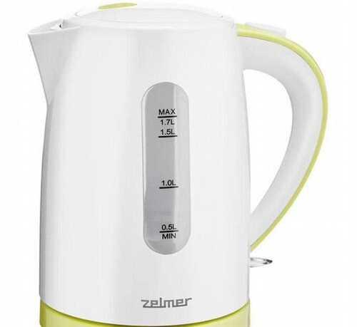 Чайник Zelmer zck7616l white/lime