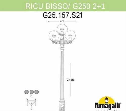 Садово-парковый фонарь Fumagalli Ricu Bisso/G250 2