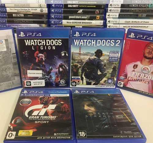 PS4 Gran Turismo/ DeathStranding/ Watch Dogs/ Fifa