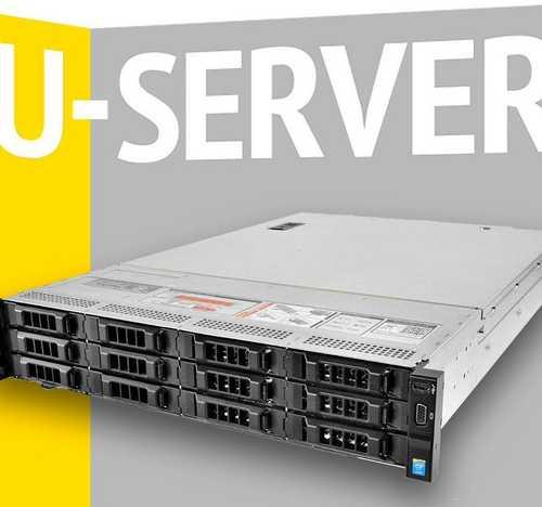 Сервер для 1С Dell R730XD 12LFF 2*2698v4 128G H730pm 2*750W 2с EMC PowerEdge R730XD 2U Б/У