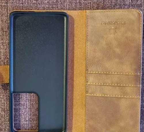 Кожаный чехол-книжка Samsung Galaxy S21 Ultra