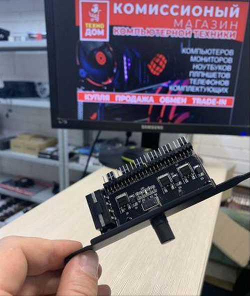 Реобас pwm для вентиляторов (3-4pin) питание molex