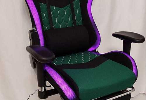 Компьютерное кресло с подсветкой RGB геймерское