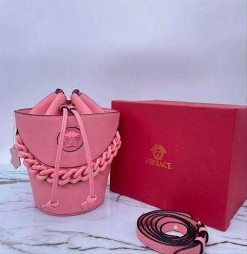 Новая женская сумка Versace розовая