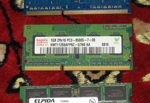 Ноутбучная оператива DDR3