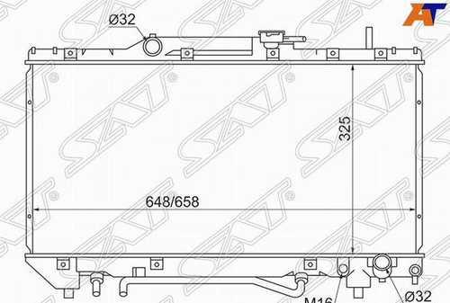 Радиатор охлаждения Toyota Caldina T19