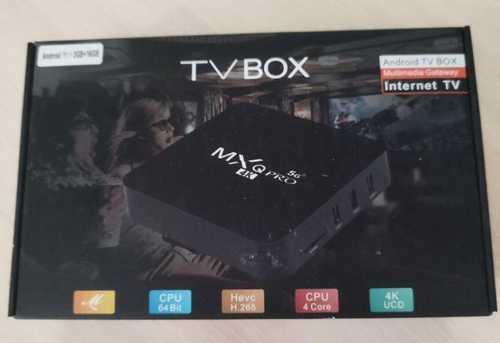 TV BOX MXQ pro 4K новая 2/16гб
