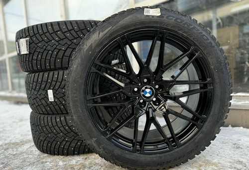 Зимние колеса BMW X7 R21 диски + шины шипы