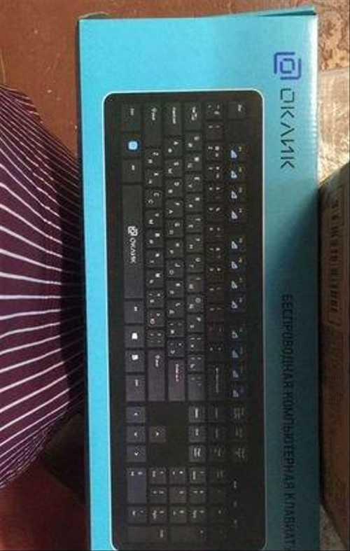Клавиатура беспроводная Oklick 870S новые