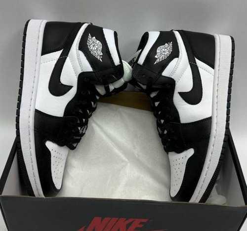 Кроссовки Nike Air Jordan 1 Black & White Люкс