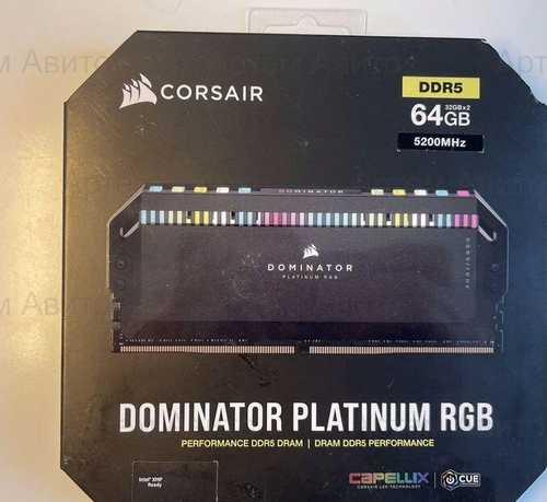 Corsair Dominator Platinum RGB 64GB DDR5 5200Mhz