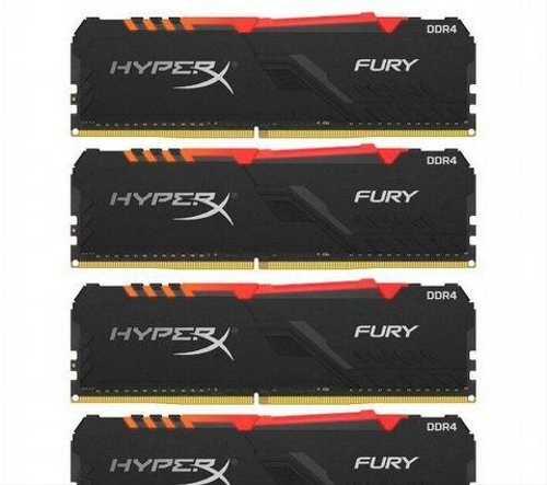 8Gbx4 KIT HyperX HX424C15FB3AK4/32 Fury RGB DDR4