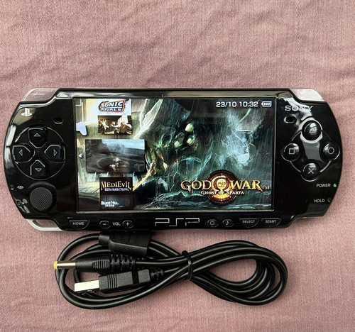 Sony PSP 2008 прошитая 64/32gb,black