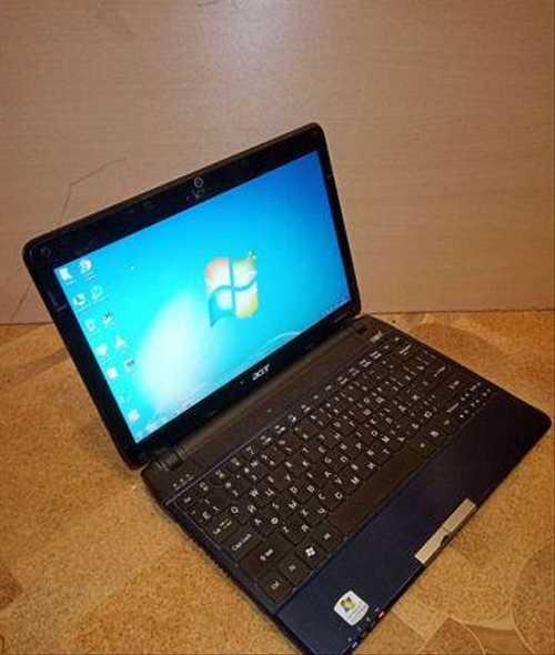 Темно-синий нетбук Acer 12"/Cel/4Гб/320Гб/3час акб
