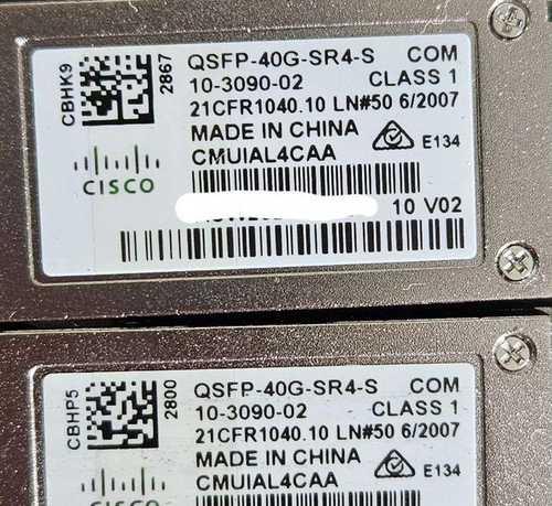 Модуль трансивера Cisco qsfp-40G-SR4-S 10-3090-02