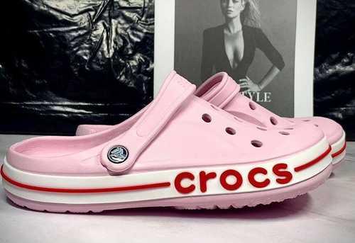 Crocs сабо женские розовые