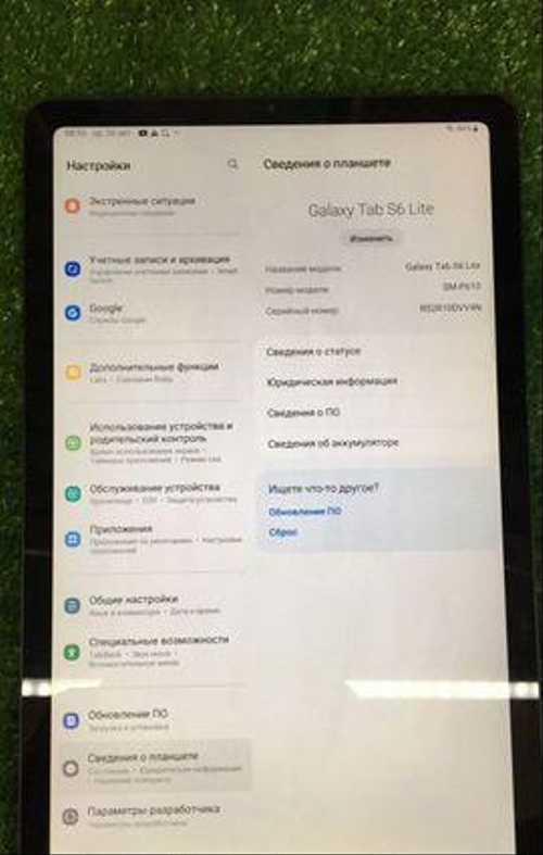 Планшетный пк TAB S6 lite Samsung S6