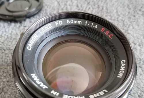 Объектив Canon FD 50mm 1.4 SSC