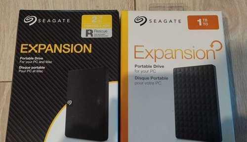 Внешние HDD Seagate Expansion 1 и 2tb, новые