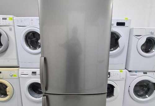 Холодильник серый LG no frost 190 cм