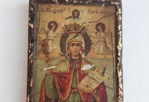Старинная Икона святая Параскева