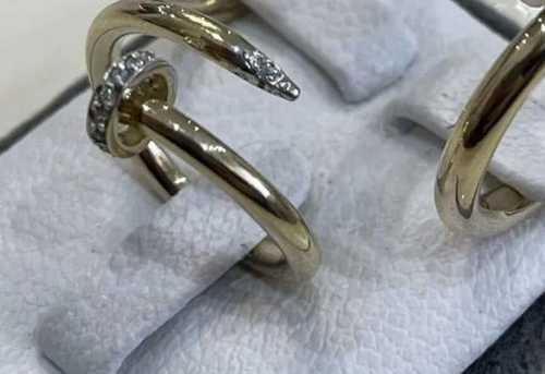 Золотые кольца cartier, cartier love 585