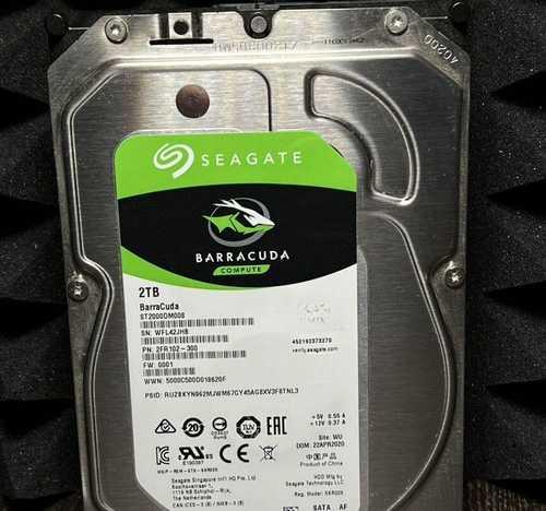 Жесткий диск seagate barracuda 2 тб