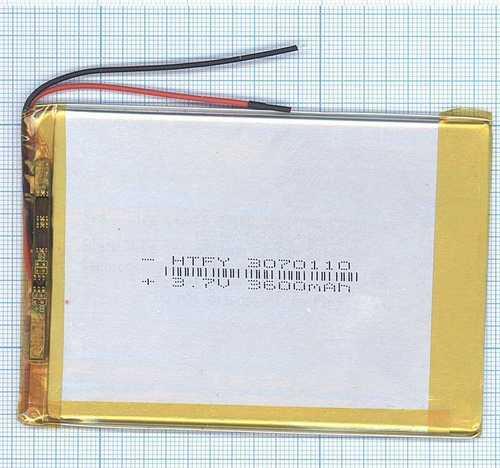 Аккумулятор (батарея) 3*70*110мм 2pin 3.7V/3600mAh