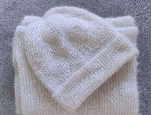 Комплект шапка - бини + шарф
