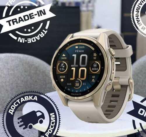 Garmin Fenix 8 43mm Amoled Sapphire Soft Gold Stai