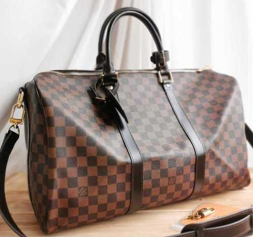 Сумка дорожная Louis Vuitton KeepAll из канвы