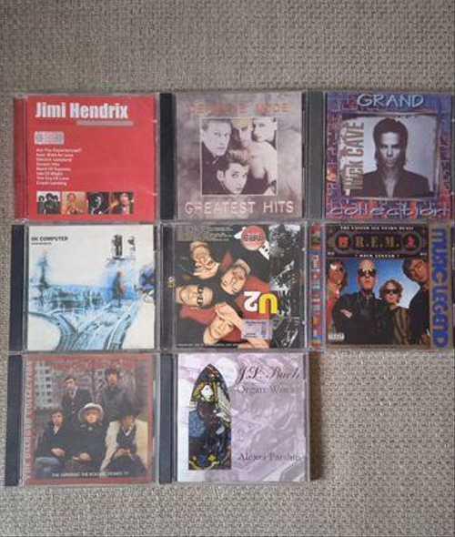 CD/MP3 диски (Hendrix, U2, REM, Nick Cave, Bach)