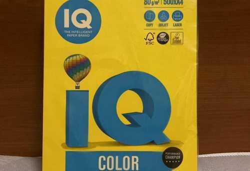 Бумага A4,IQ color,500 листов желтая