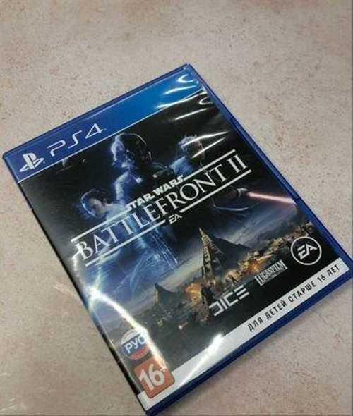 Игра диск Star Wars Battlefront II 2 PS4