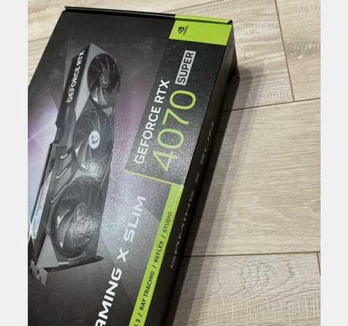 Видеокарта RTX4070 super 12GB gaming X slim MSI