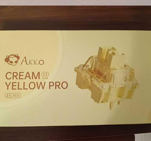 Свитчи для клавиатуры akko v3 cream yellow pro