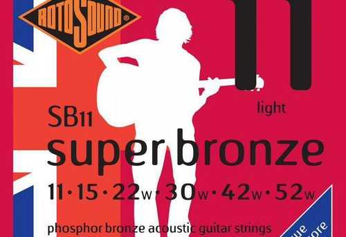 Струны rotosound SB11 strings phosphor bronze