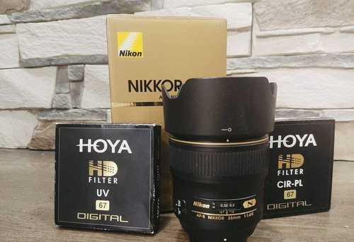 Объектив nikon AF-S nikkor 35 mm f/1.4G