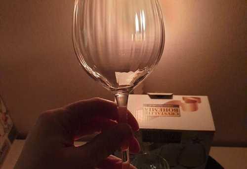 Набор бокалов рифленое стекло Bohemia