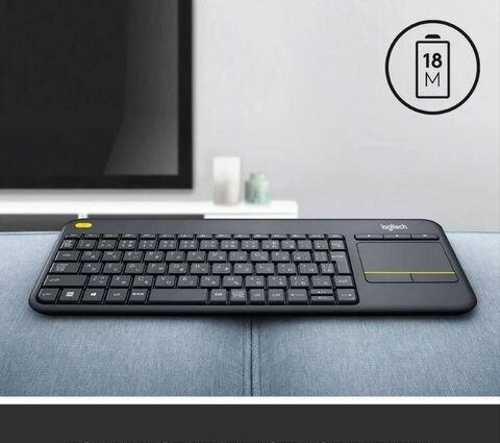 Клавиатура беспроводная Logitech K400 Plus