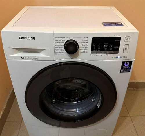 Samsung EcoBubble 7 kg,паровая стирка