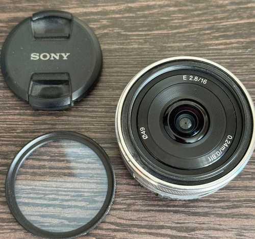 Объектив sony SEL 16 MM F2.8 E