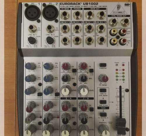 Микшерный пульт Behringer Eurorack UB1002