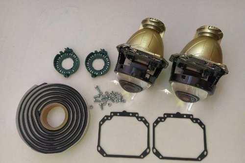 Линзы фары Audi A6 C6 Hella3r биксенон Aozoom Audi