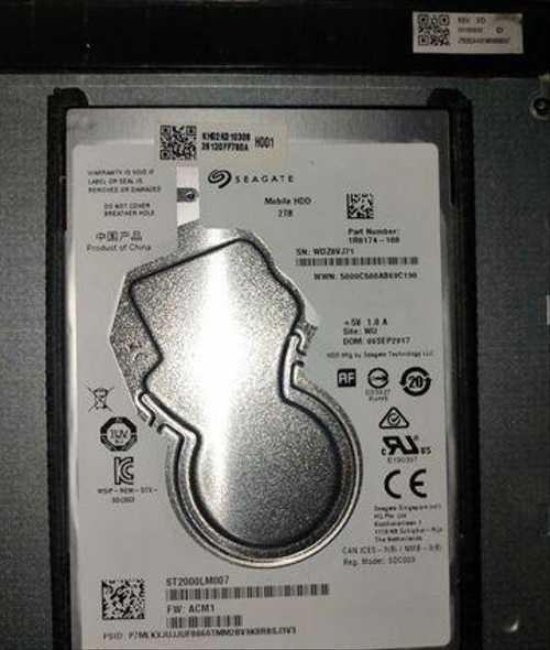 Жесткий диск Seagate Mobile HDD st2000lm007 2 тб