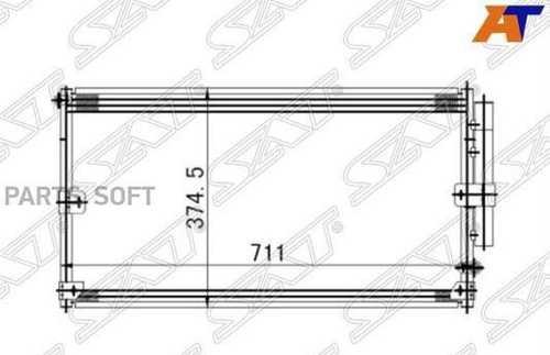 Радиатор кондиционера Тойота Ленд Крузер 105 02