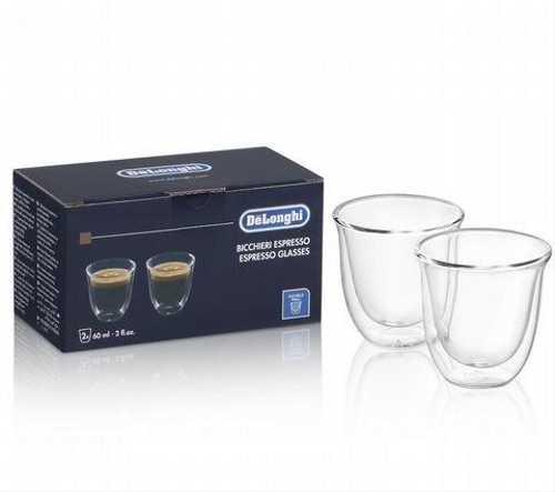 Новый Набор чашек Delonghi 2 glasses-escresso dlsc