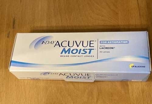 Контактные линзы acuvue moist astigmatism 30шт