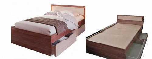 Новая кровать с матрасом и ящиками