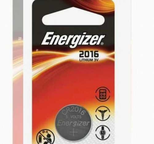 Батарейка литиевая CR2016 Energizer 1шт